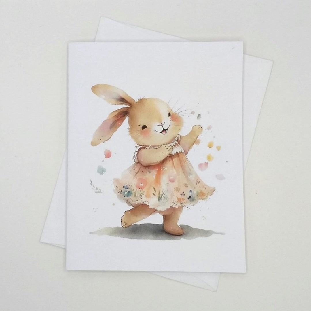Happy Bunny Note Card Set, 8 Blank Inside A2 Size Cards With Envelopes ...