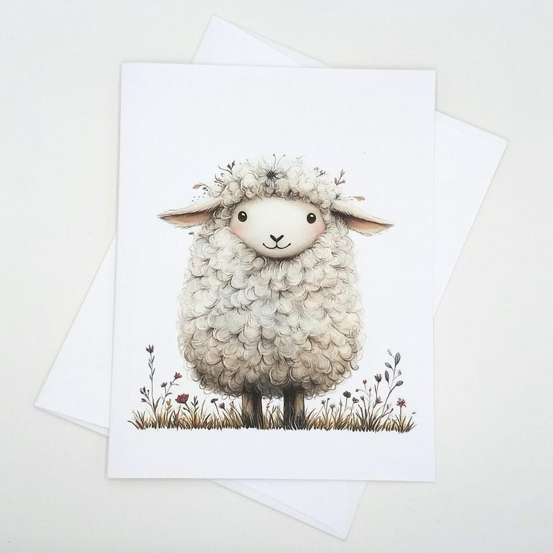Sheep Greetings Cards - Etsy