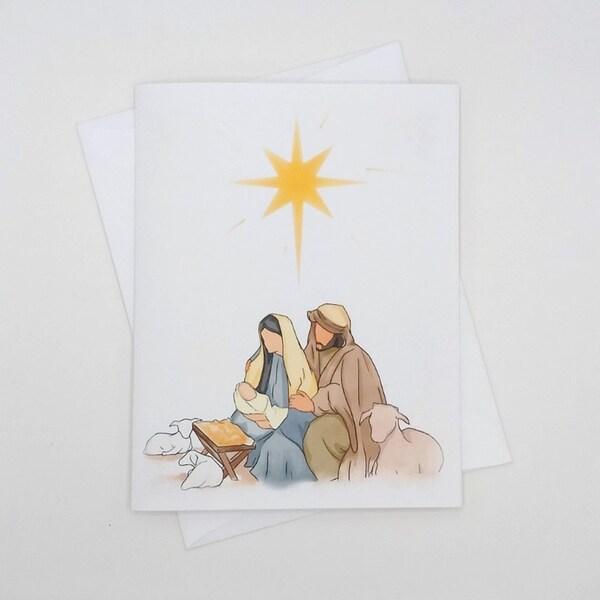 Nativity Cards - Etsy