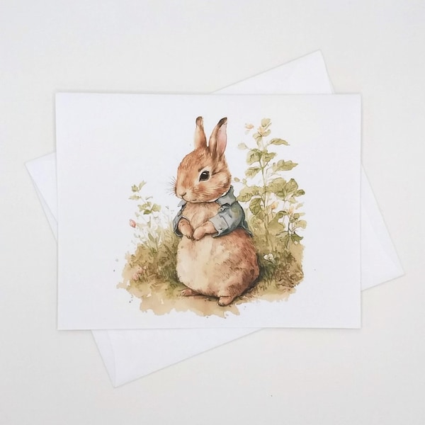 Bunny Note Cards - Etsy