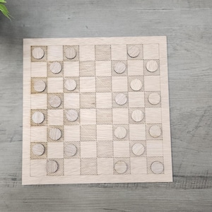 Chess and Checkerboard - Digital Laser Cutting File - Etsy