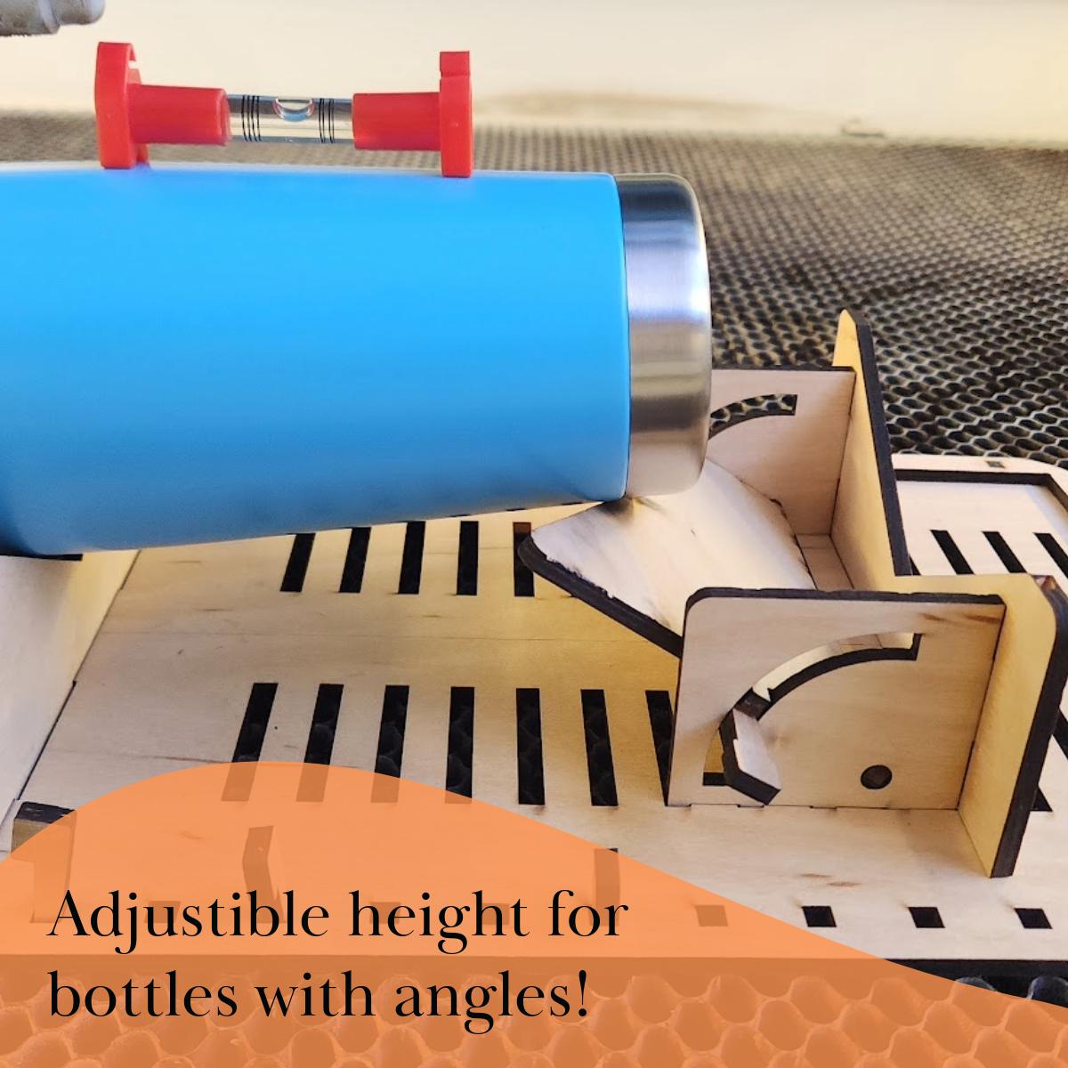 Laser Engraving Water Bottle Stand/jig - Digital Laser Cutting File - Etsy