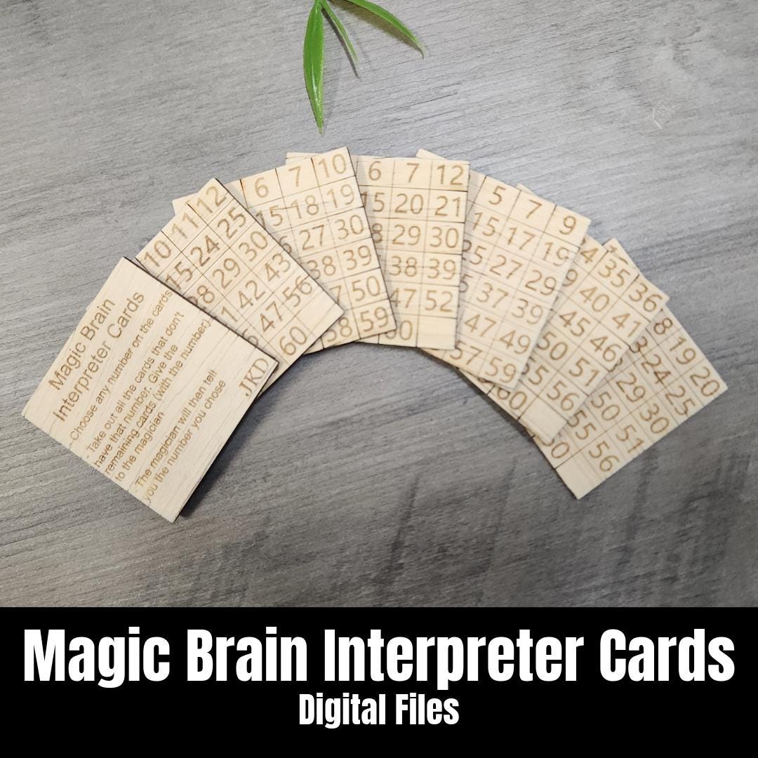 Magic Brain Interpreter Cards - Digital Laser Cutting File - Etsy