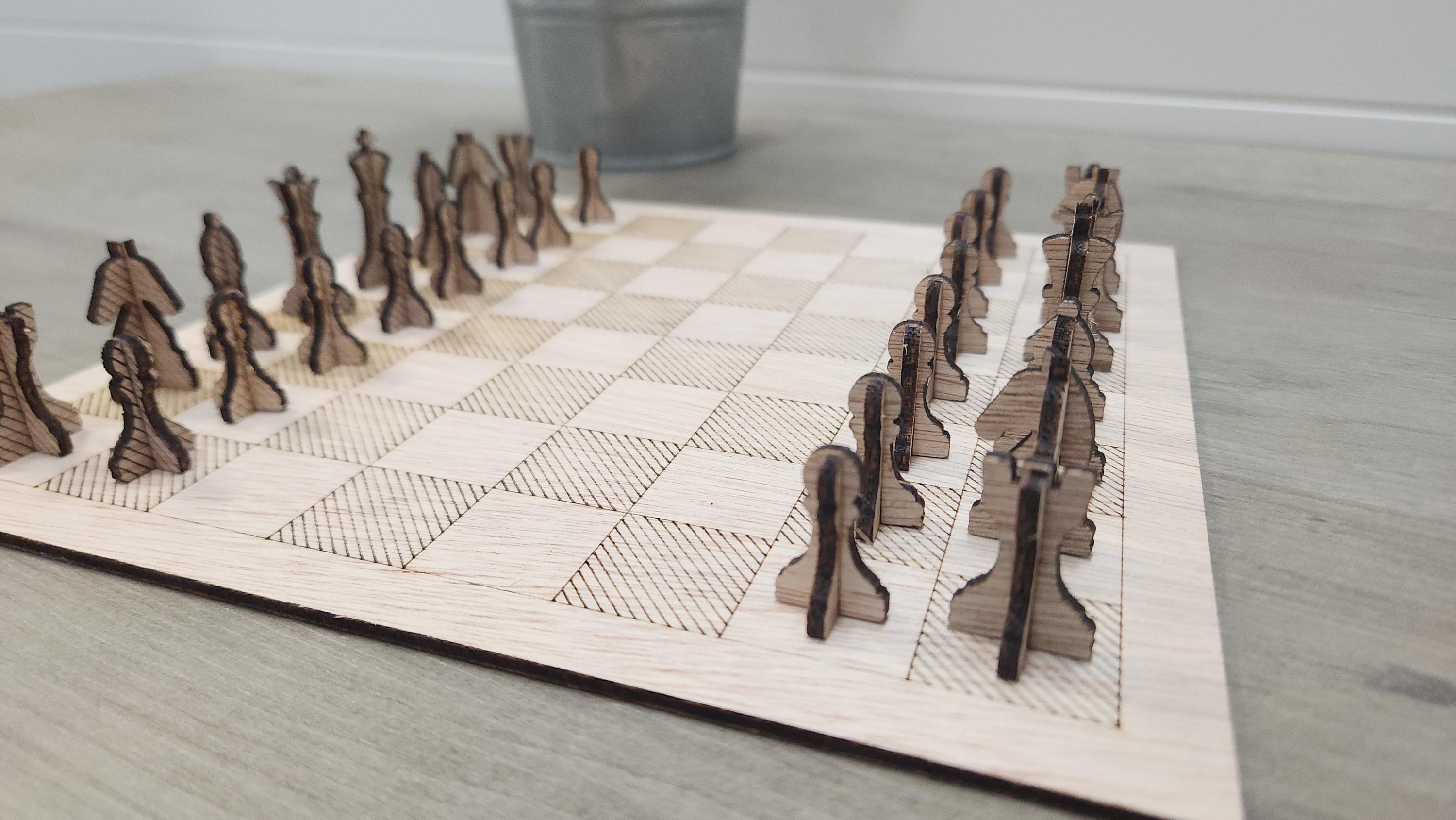 Chess and Checkerboard - Digital Laser Cutting File - Etsy