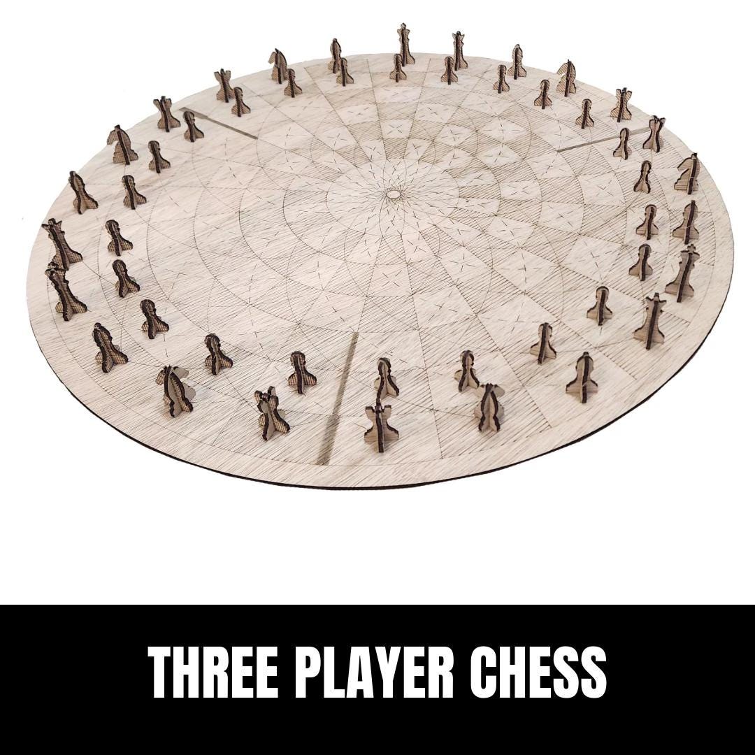 Three Player Chessboard - Digital Laser Cutting File - Etsy