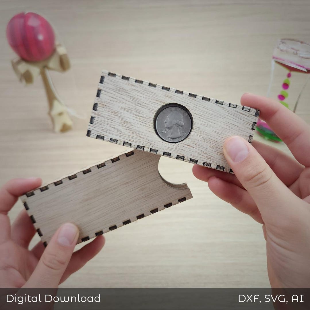 Magic Quarter Box - Digital Laser Cutting File - Etsy