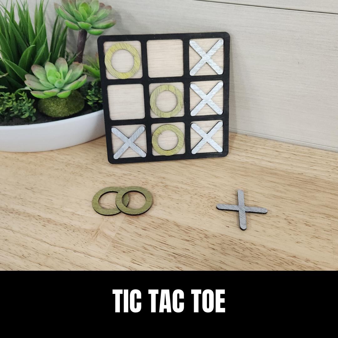 Tic Tac Toe - Digital Laser Cutting File - Etsy
