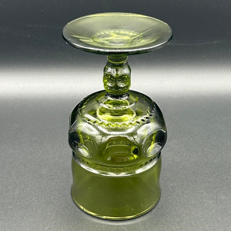 Kings Crown Water Wine Goblets -set of 2, Olive, Green, Thumbprint ...