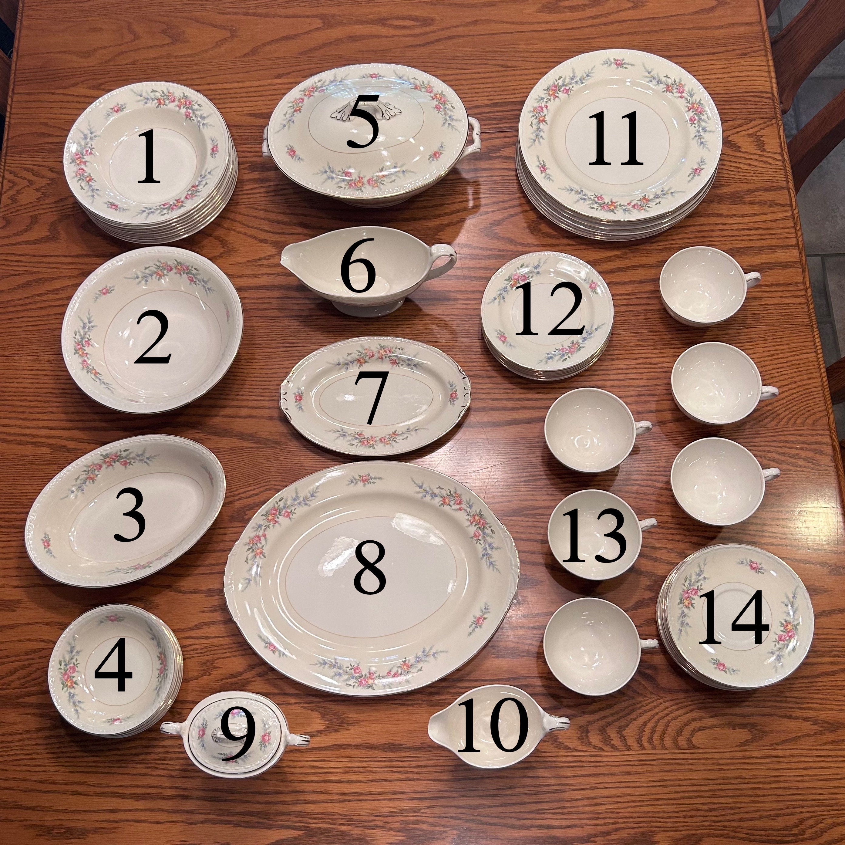 Homer Laughlin Dinnerware Set Georgian Eggshell Countess Pattern ...