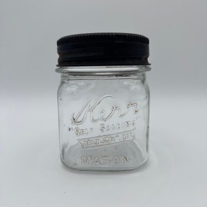 Kerr Self Sealing Wide Mouth Pint Mason Jar With Metal Rim Fruit 3 ...
