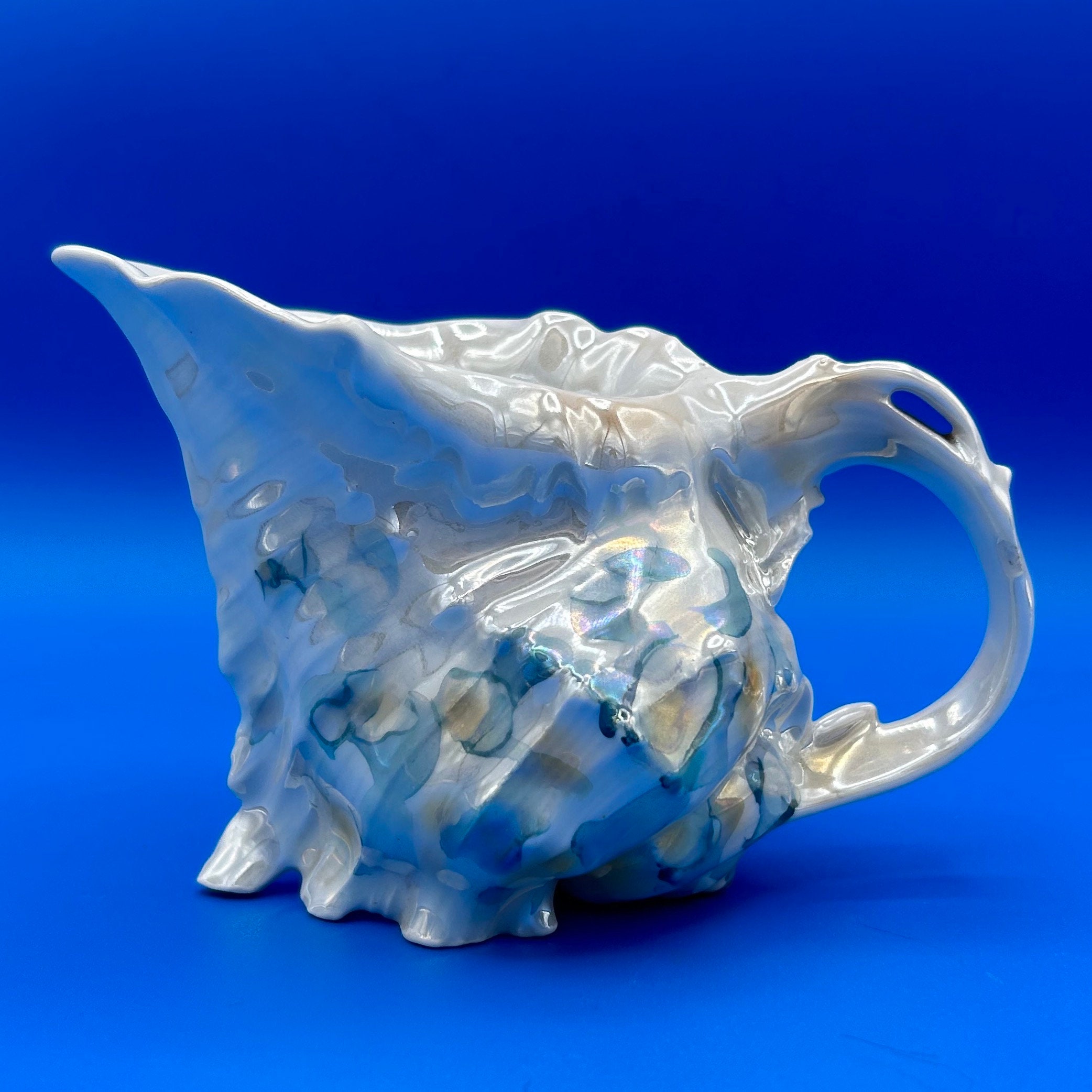 Royal Bayreuth Milk Creamer Bavaria, Blue Pearl, Figural, Vintage, Sea ...