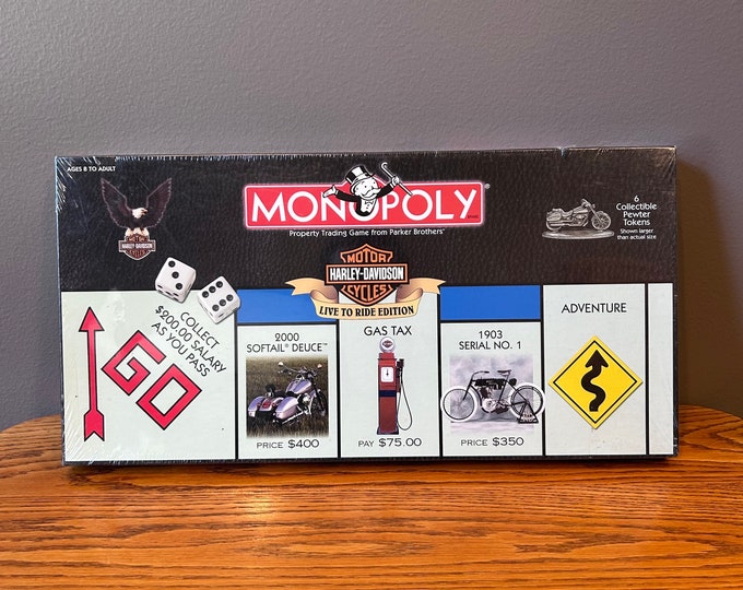 Harley Davidson Monopoly Live to Ride Edition Sealed New Parker Bros ...