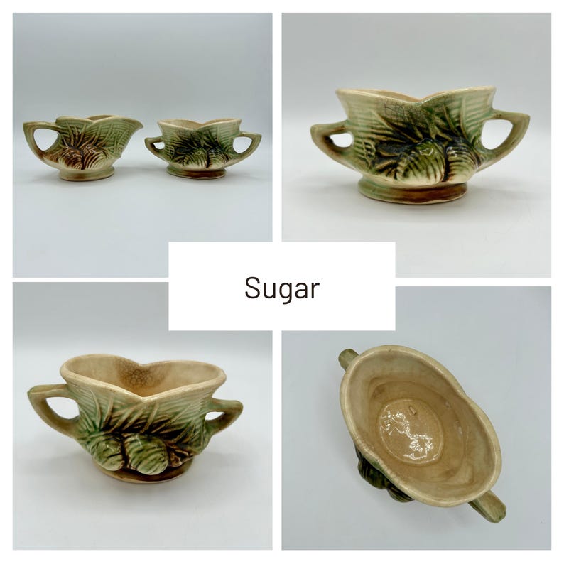 Mccoy Pine Cone Tea Set: Mid-century Rustic Ceramic Pottery - Etsy