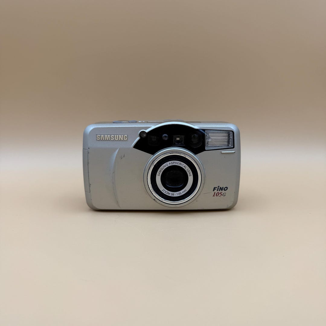 Samsung Fino 105G Gold Film Camera With Silver Black Accents Compact ...