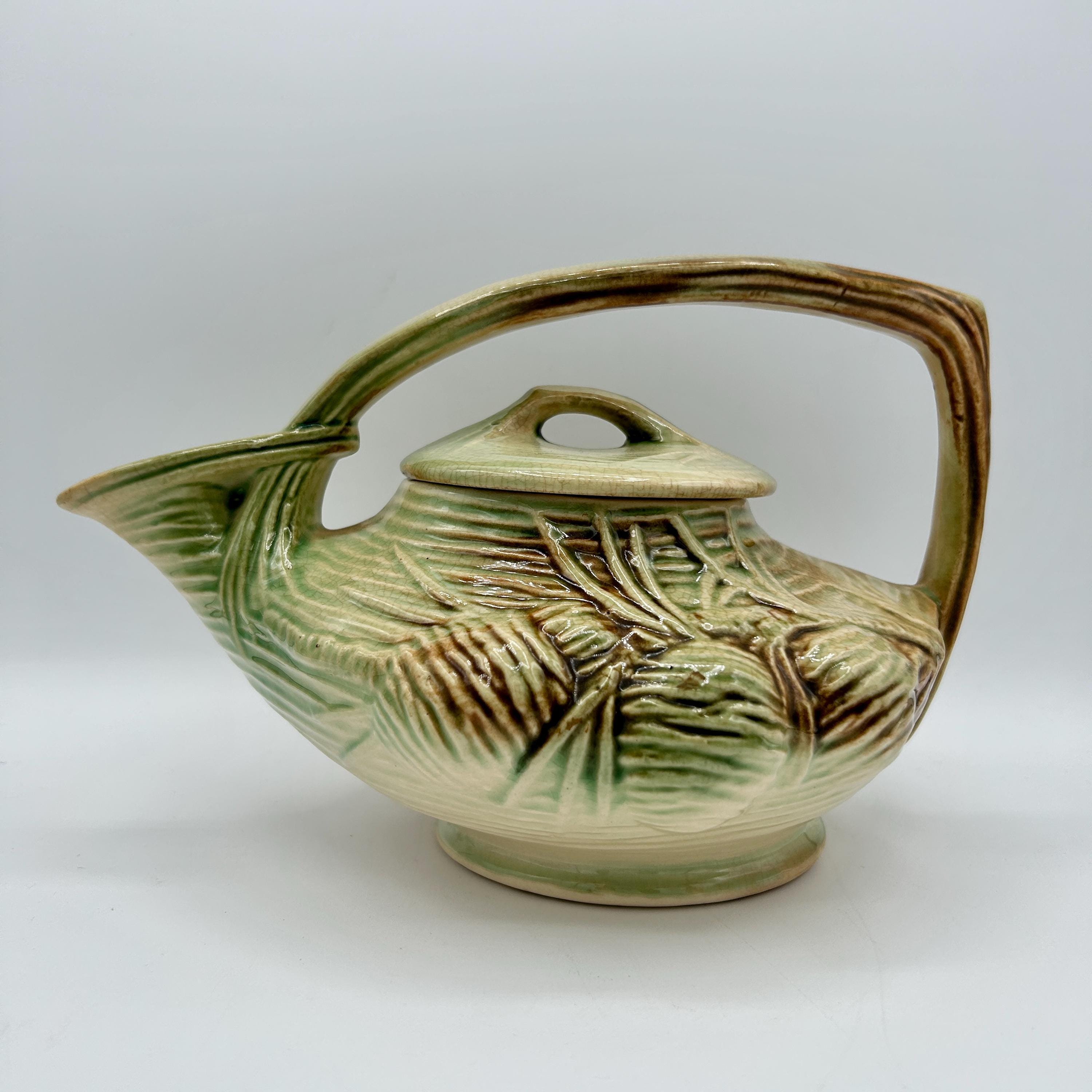 Mccoy Pine Cone Tea Set: Mid-century Rustic Ceramic Pottery - Etsy