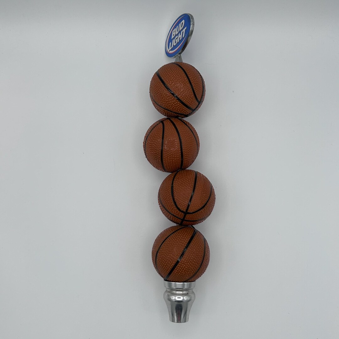 Bud Light Basketball Beer Tap Handle – Unique Brown & Blue Design ...