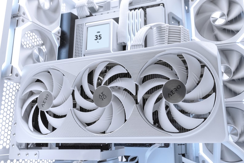 White Gaming PC snowblind Custom High-end Computer 4090 I9-13900ks 64GB ...