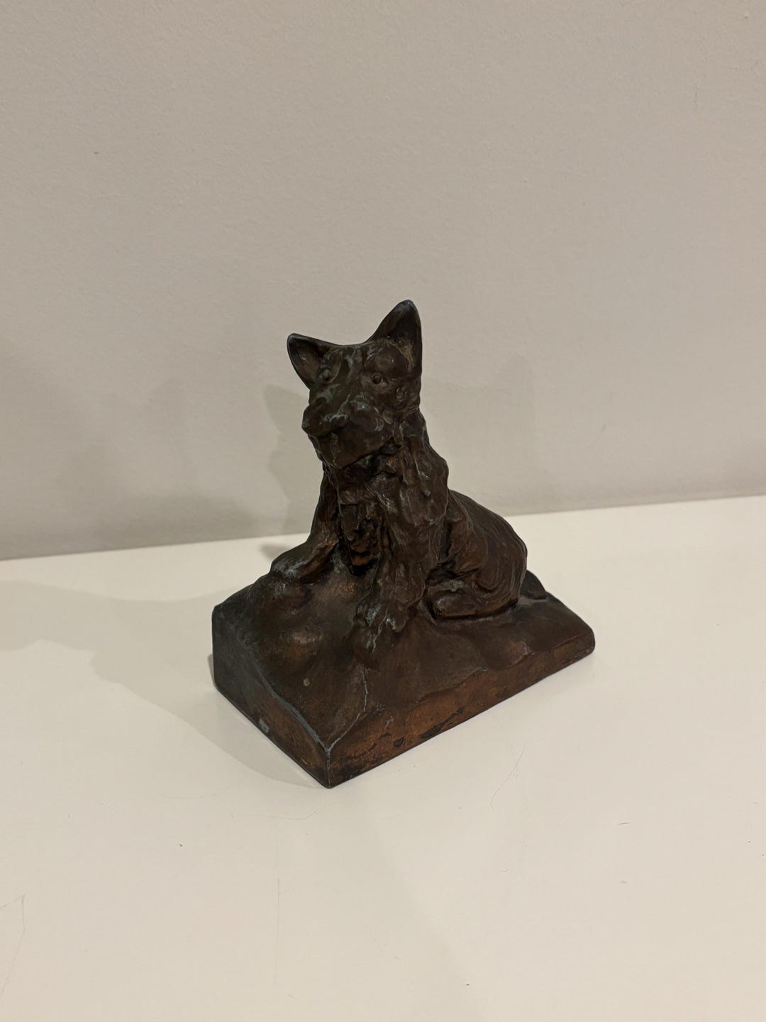 Vintage Scotty Dog Sculpture- Scotty Dog Paper Weight- Scotty Dog ...
