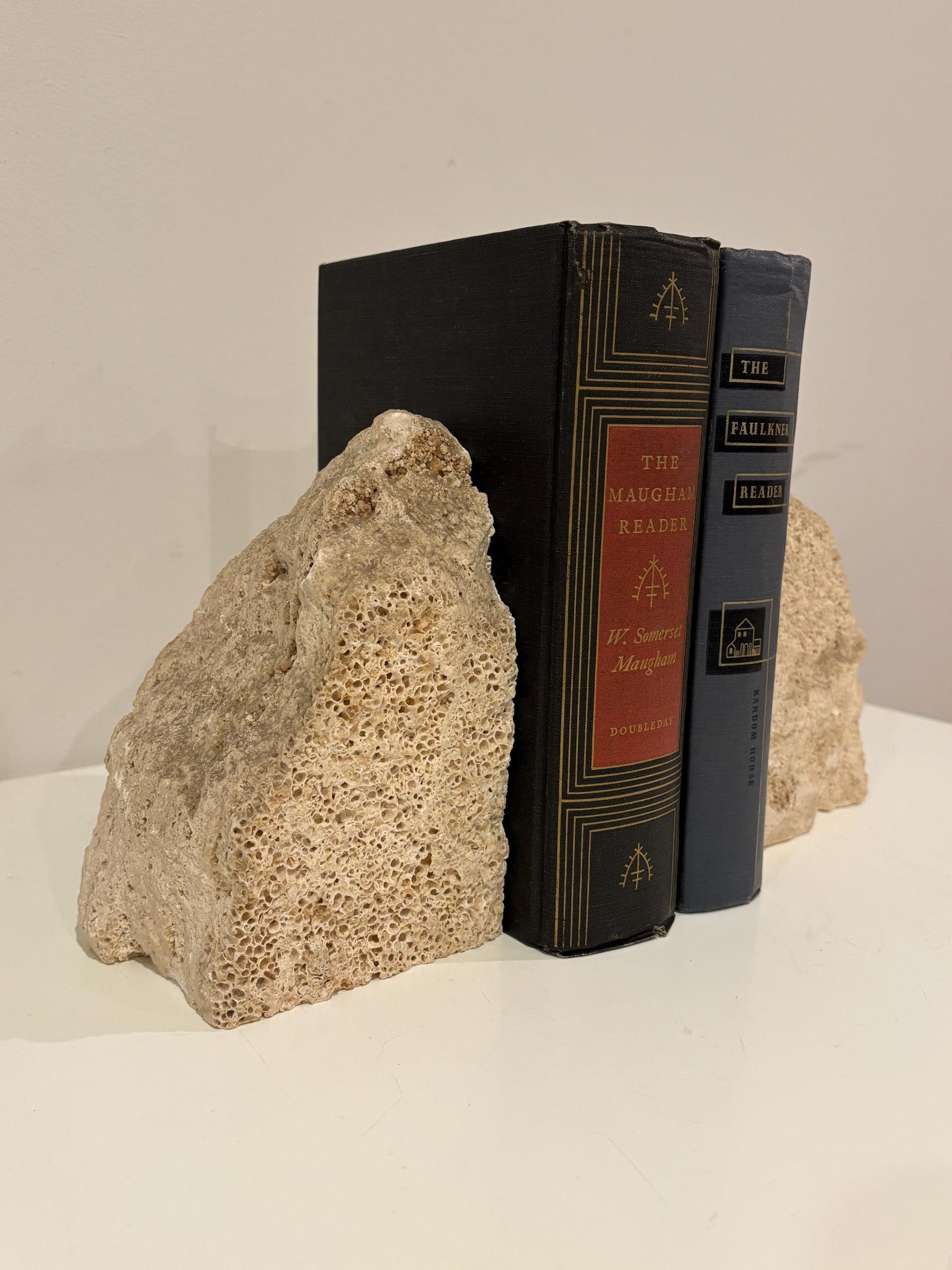 Vintage Stone Bookends- Bookshelf Decor- Free Shipping - Etsy