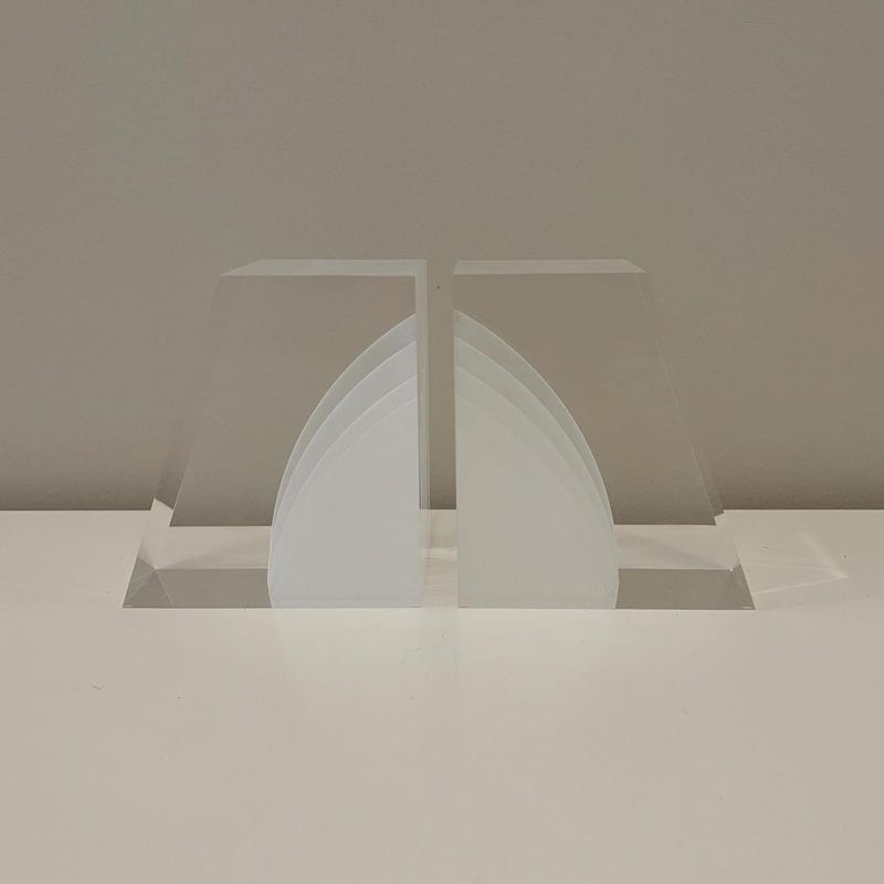 Lucite Bookends - Etsy