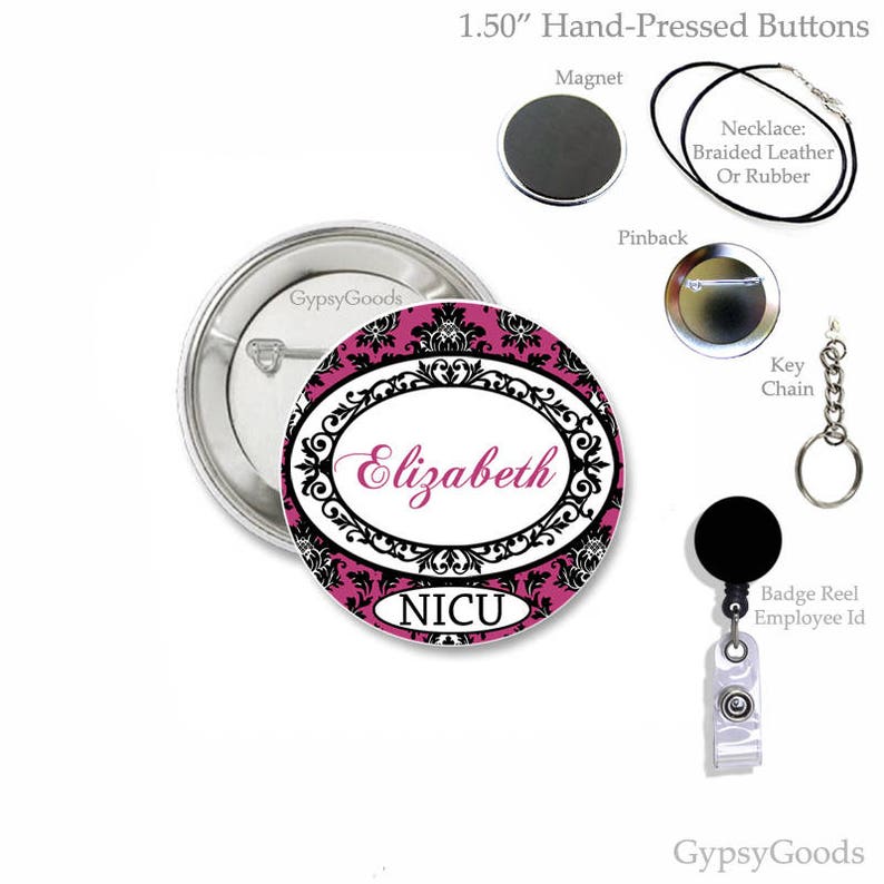 NICU Pins Buttons and Badge Reels Neonatal Nurse | Etsy