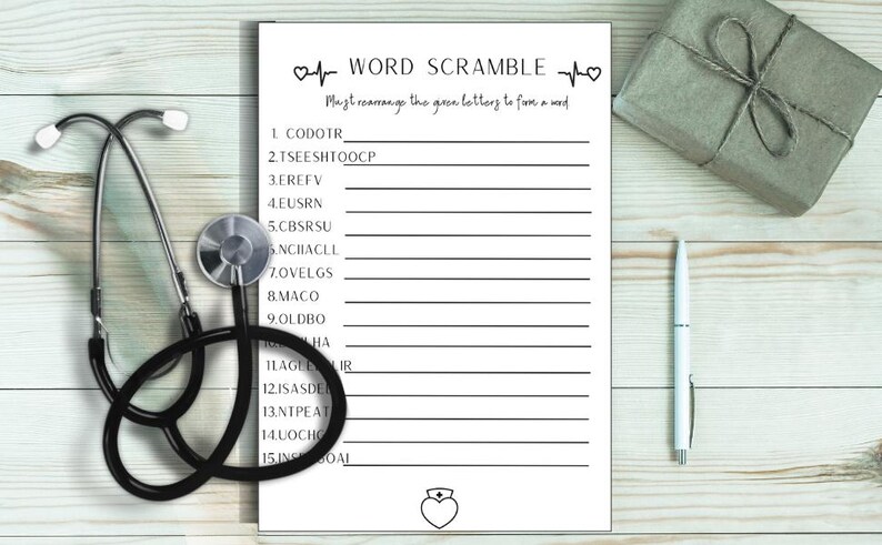 11 Printable Nurse Party Games Bundle, Graduation Games, Retirement ...