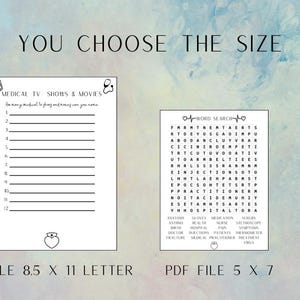 Printable Medication Matchup Game, Nursing Theme, Graduation Games ...