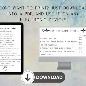 11 Printable Nurse Party Games Bundle, Graduation Games, Retirement ...