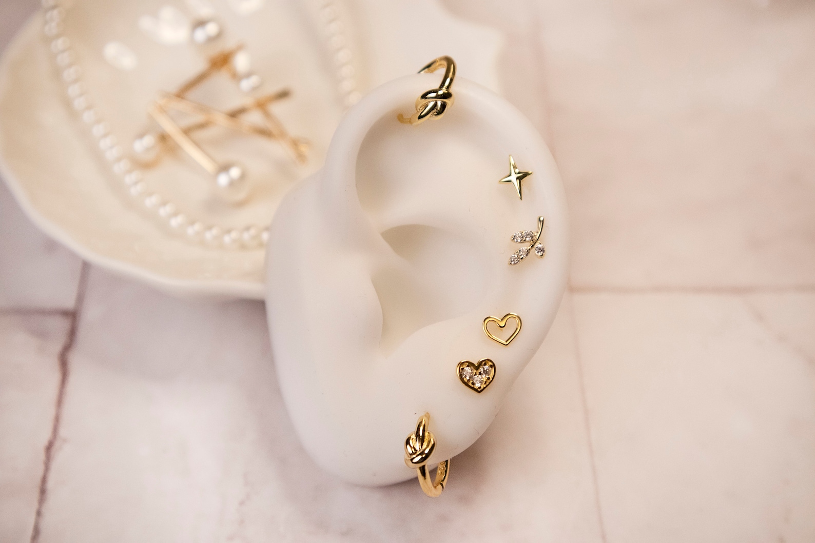 Knot Hoop Earrings · Bridesmaid Jewelry Gift · Love Knot Earrings ...