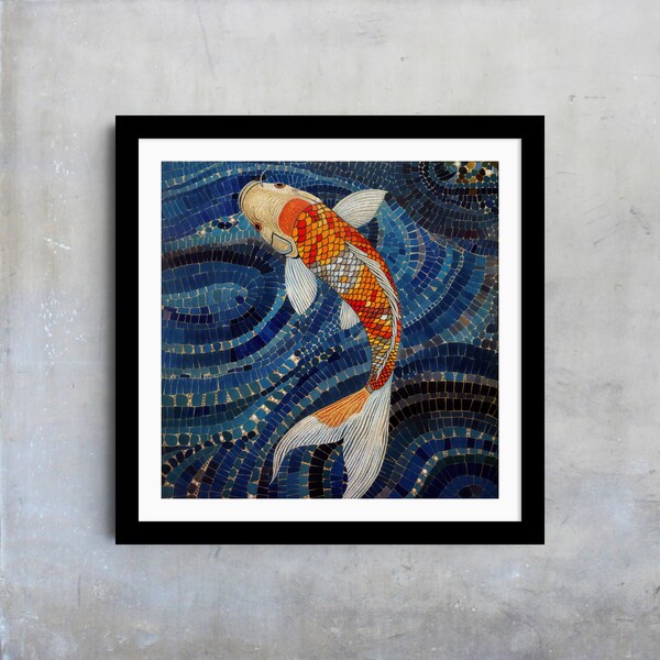 Mosaic Koi - Etsy