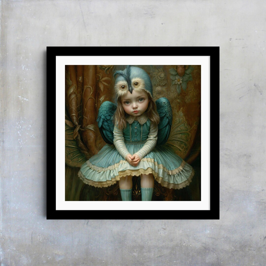 Whimsical Theater Portrait, Vintage Actress Art Print, Kids Room Decor ...