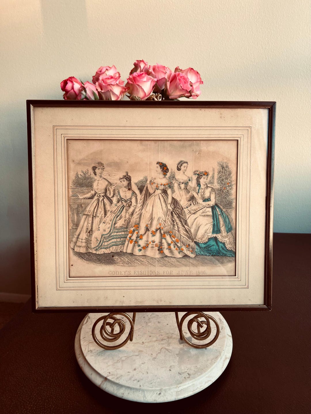 GODEY'S Lady Victorian Fashion Antique/ Vintage Original Color Picture ...