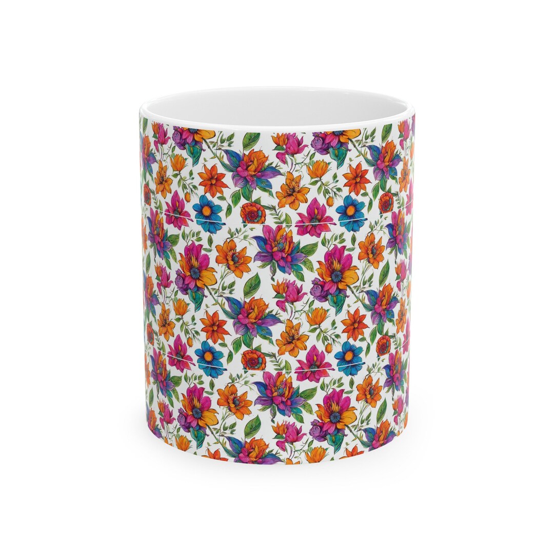 Floral Coffee Cup, Vera Bradley, Mother's Day Cup, Gift for Her, Coffee ...