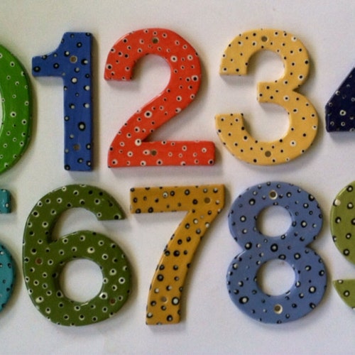 Modern House Numbers Custom Made - Etsy