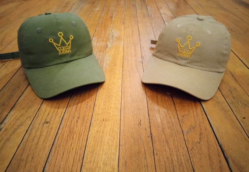 Hebrew Israelite Dad Hat, Tribe of Judah Dad Hat, Olive Green Dad Cap ...