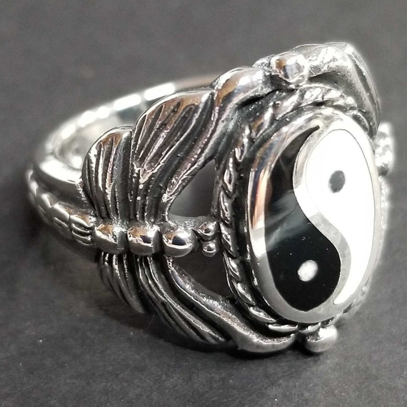 Etsy yin yang ring store