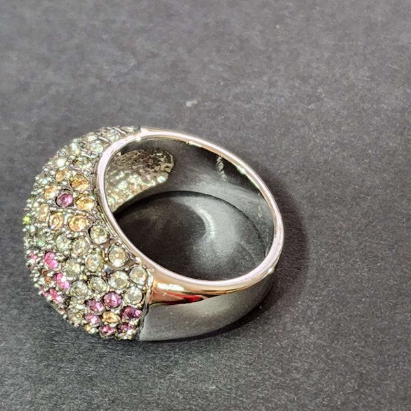 Pave Crystal Ring - Etsy