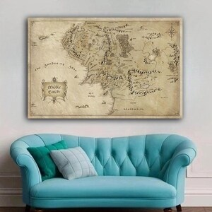 Middle Earth Map - Etsy