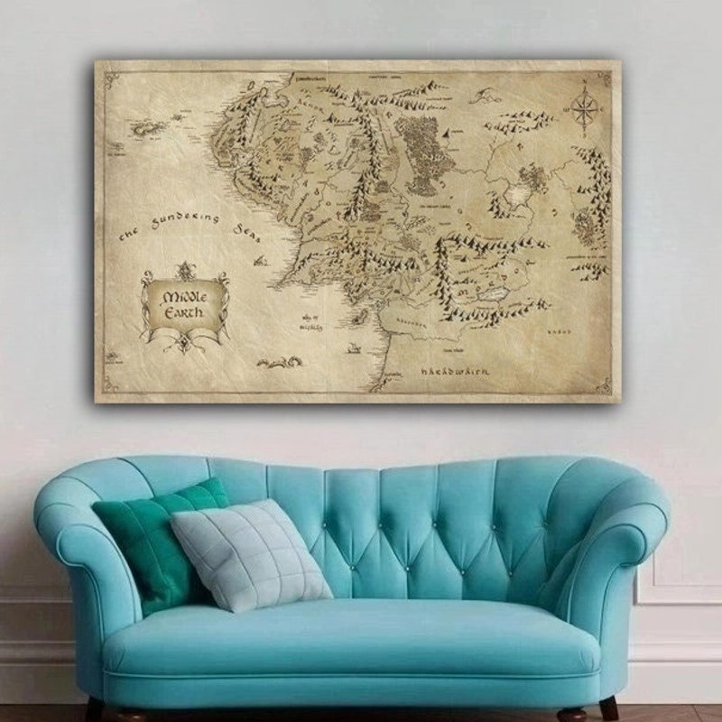 Middle Earth Map - Etsy