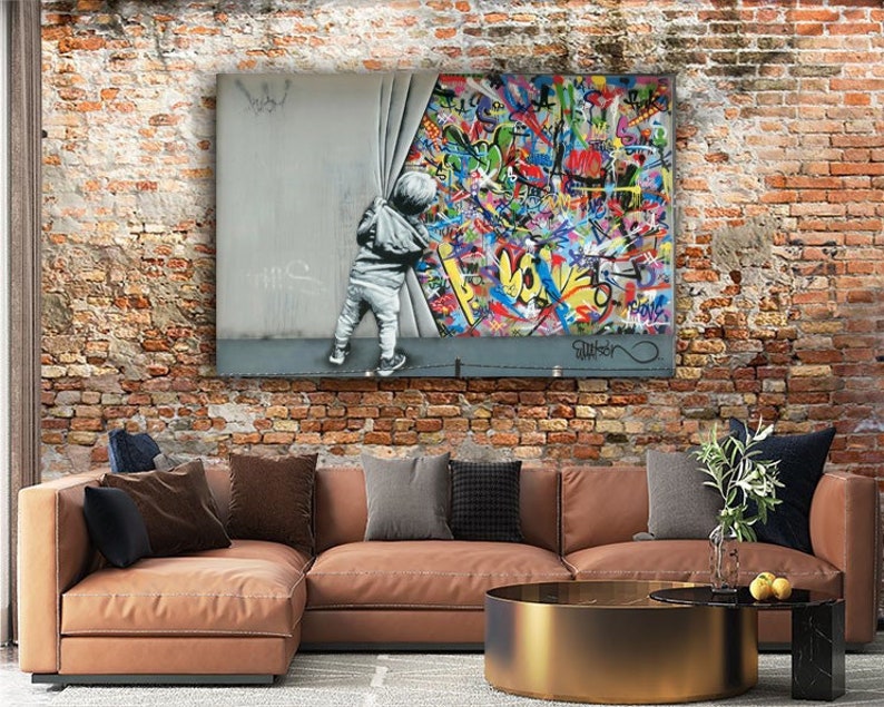 Banksy - Life is Short -street Art - Glass Printing Wall Art - Graffiti ...