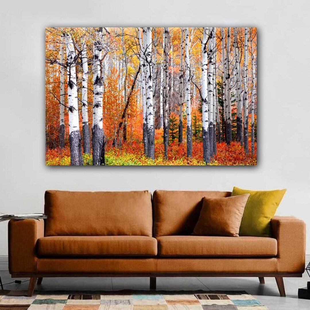 Aspen Tree Canvas, Aspen Tree Wall Art,aspen Tree Art, Aspen Tree Print ...