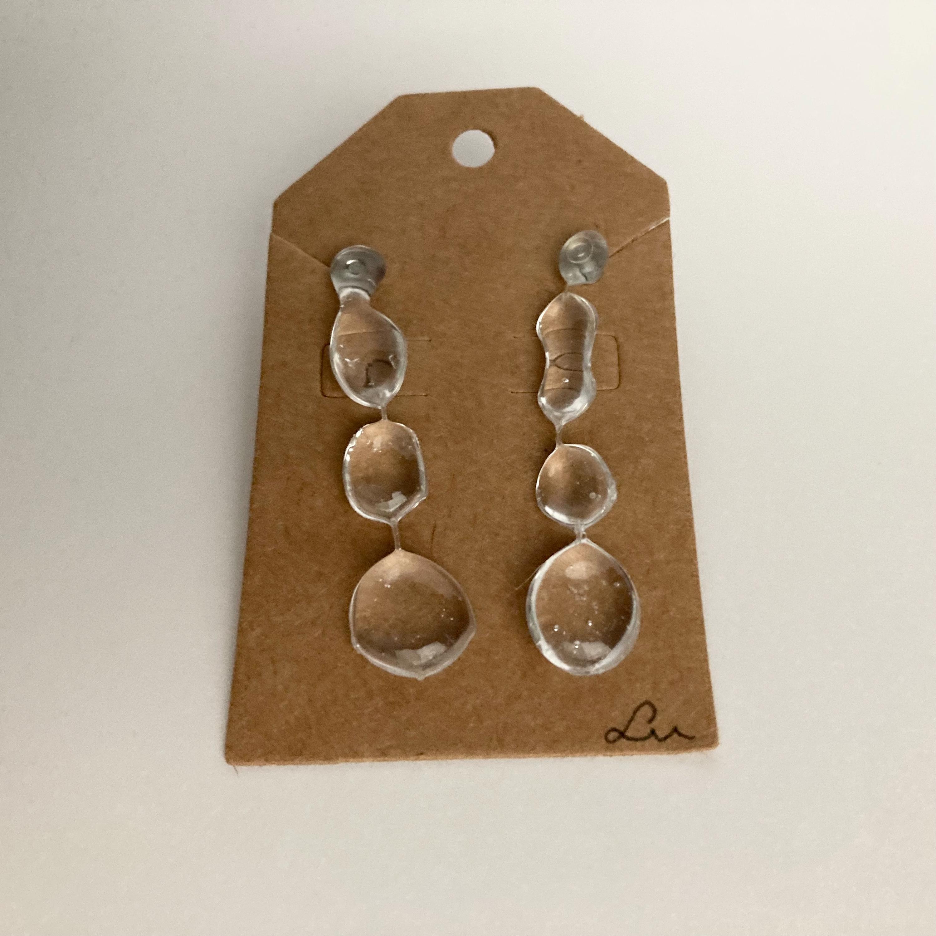 Resin Water Droplet Dangle Earrings - Etsy