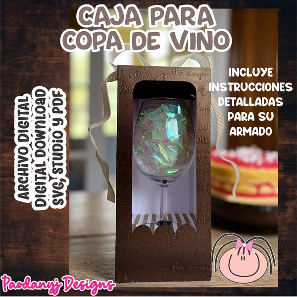 Molde para caja de copa - Etsy México