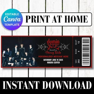 Stray Kids Concert Ticket Dominate - Etsy