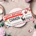 CANADA Editable Boarding Pass Ticket Template Voucher Surprise Trip ...