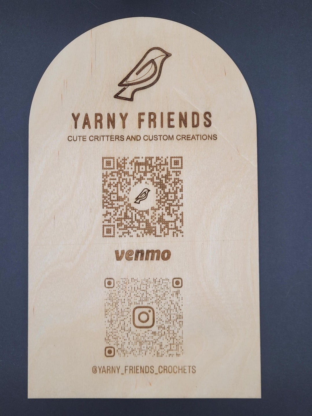 Wooden, Laser-engraved With Your Logo and Personalized Qr Codes for ...