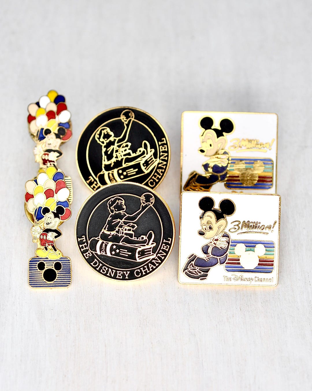 6 Vintage Disney Channel Pins - Mickey Mouse, Teacher Award - 1990s ...
