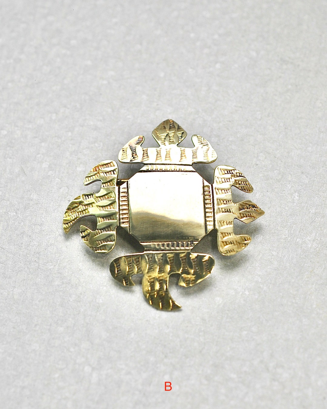 1 Vintage Funtumfunefu Denkyemfunefu Brooch - Conjoined Crocodiles ...