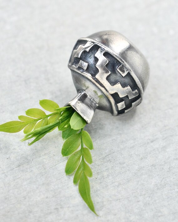 Vintage Mini Vase Brooch - 925 Taxco Mexico sterling … - Gem