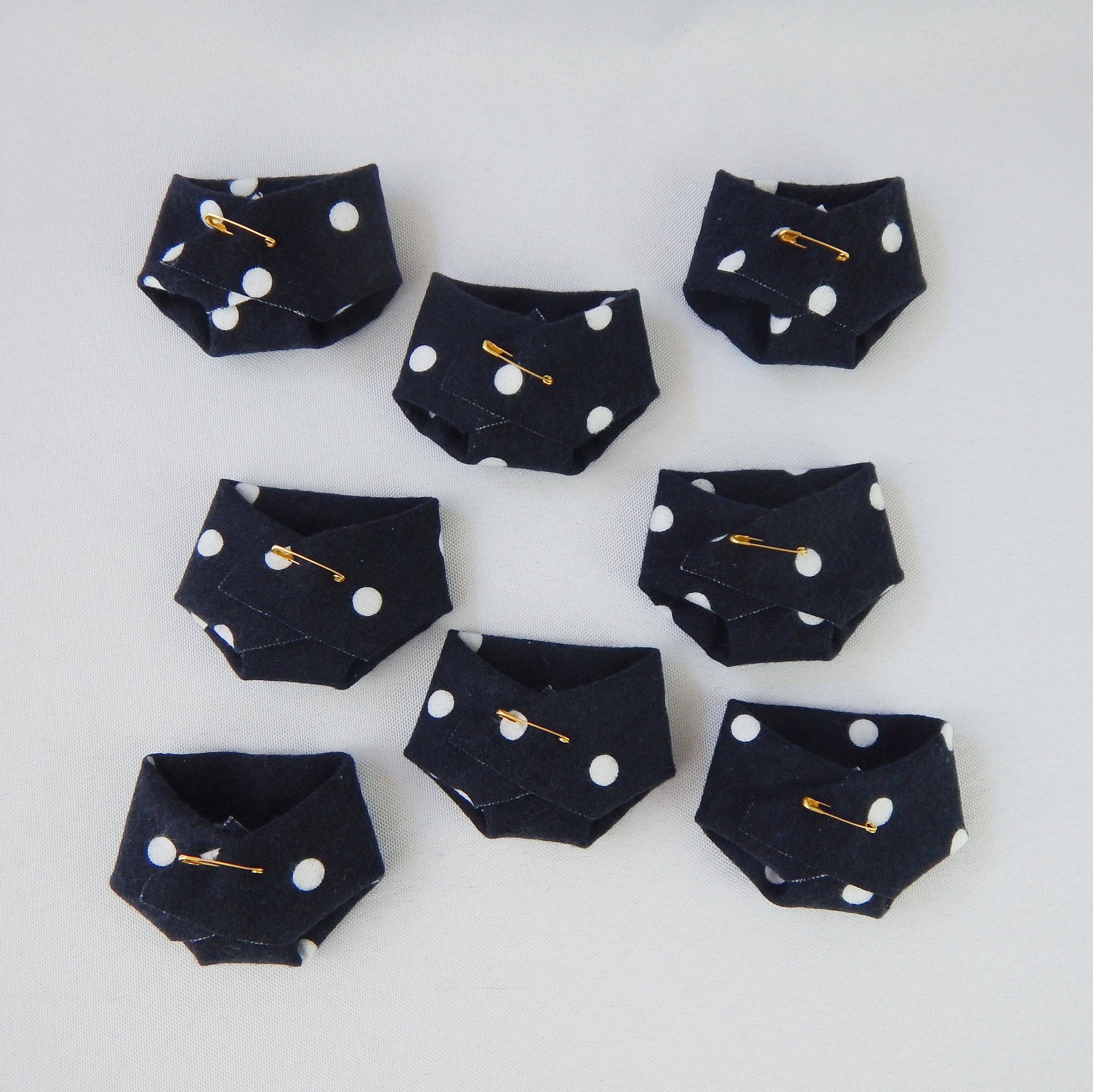 50 Black & White Polka Dot Mini Diapers for Baby Shower Favors - Etsy